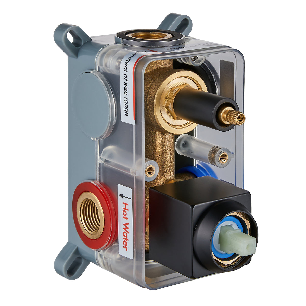 Aolemi Concealed Wall mounted Square Brass Rough-in valve Shower Valve